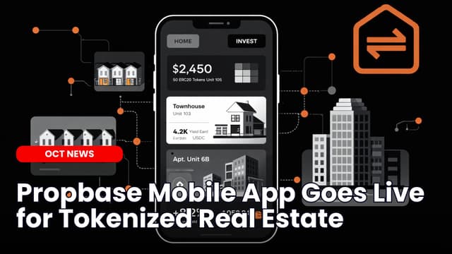 Propbase Mobile App Goes Live for Tokenized Real Estate | Our Crypto Talk