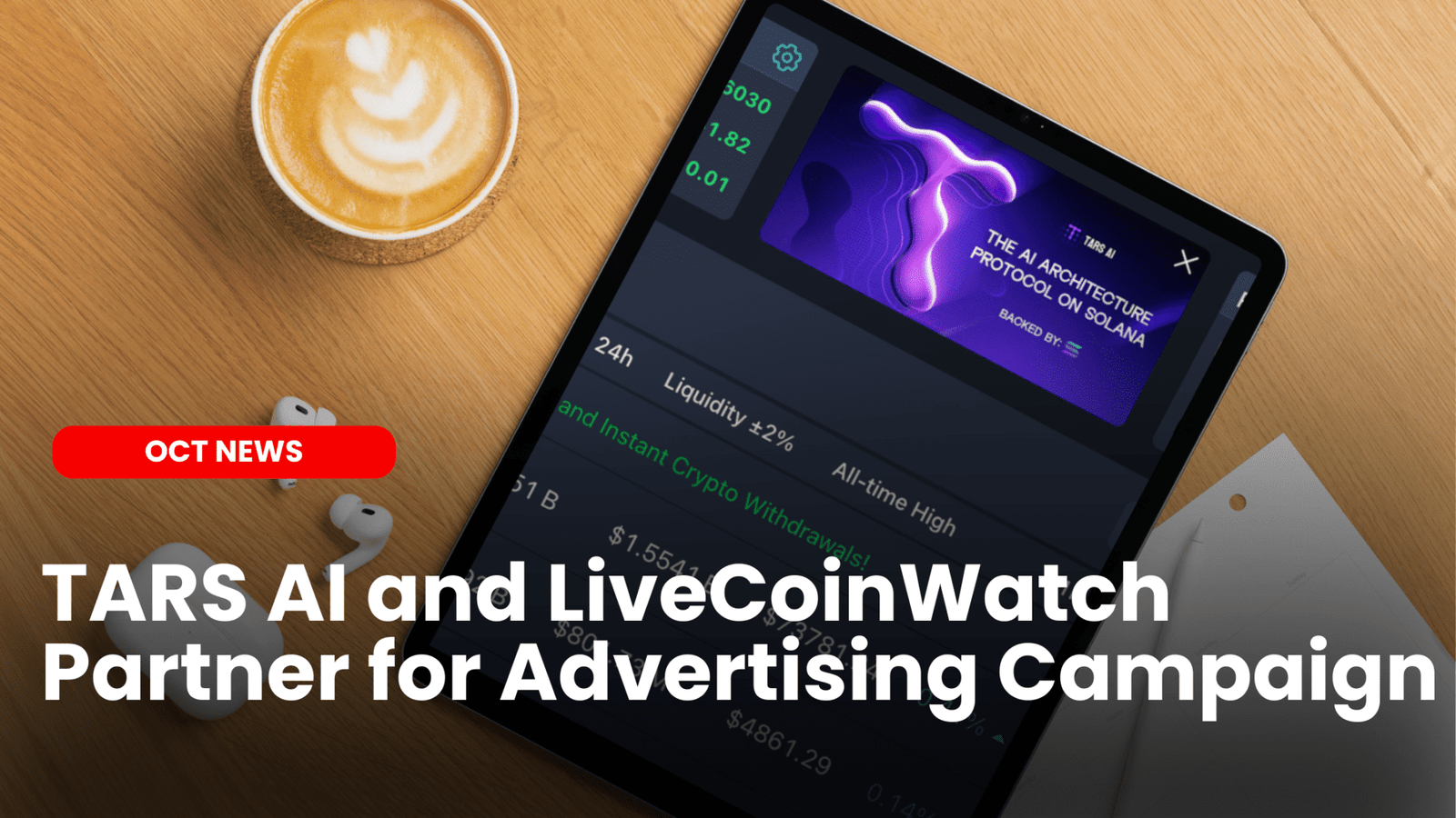Our Crypto Talk | TARS AI and LiveCoinWatch Partner for Advertising ...