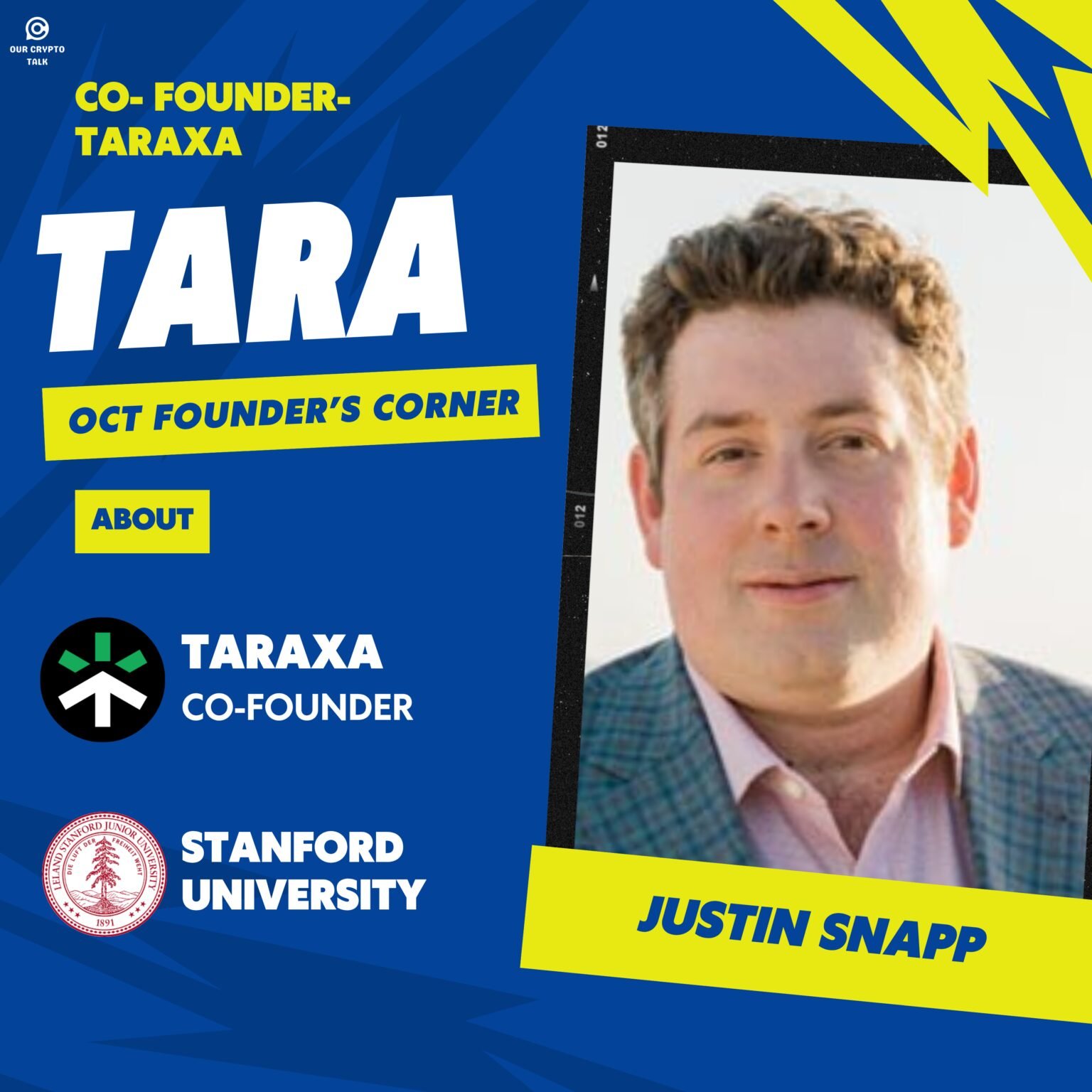 Our Crypto Talk | Justin Snapp – Taraxa